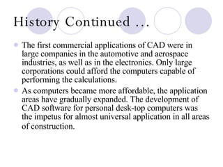 Computer Aided Design Powerpoint Project | PPT