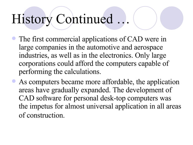 Computer Aided Design Powerpoint Project | PPT | Free Download