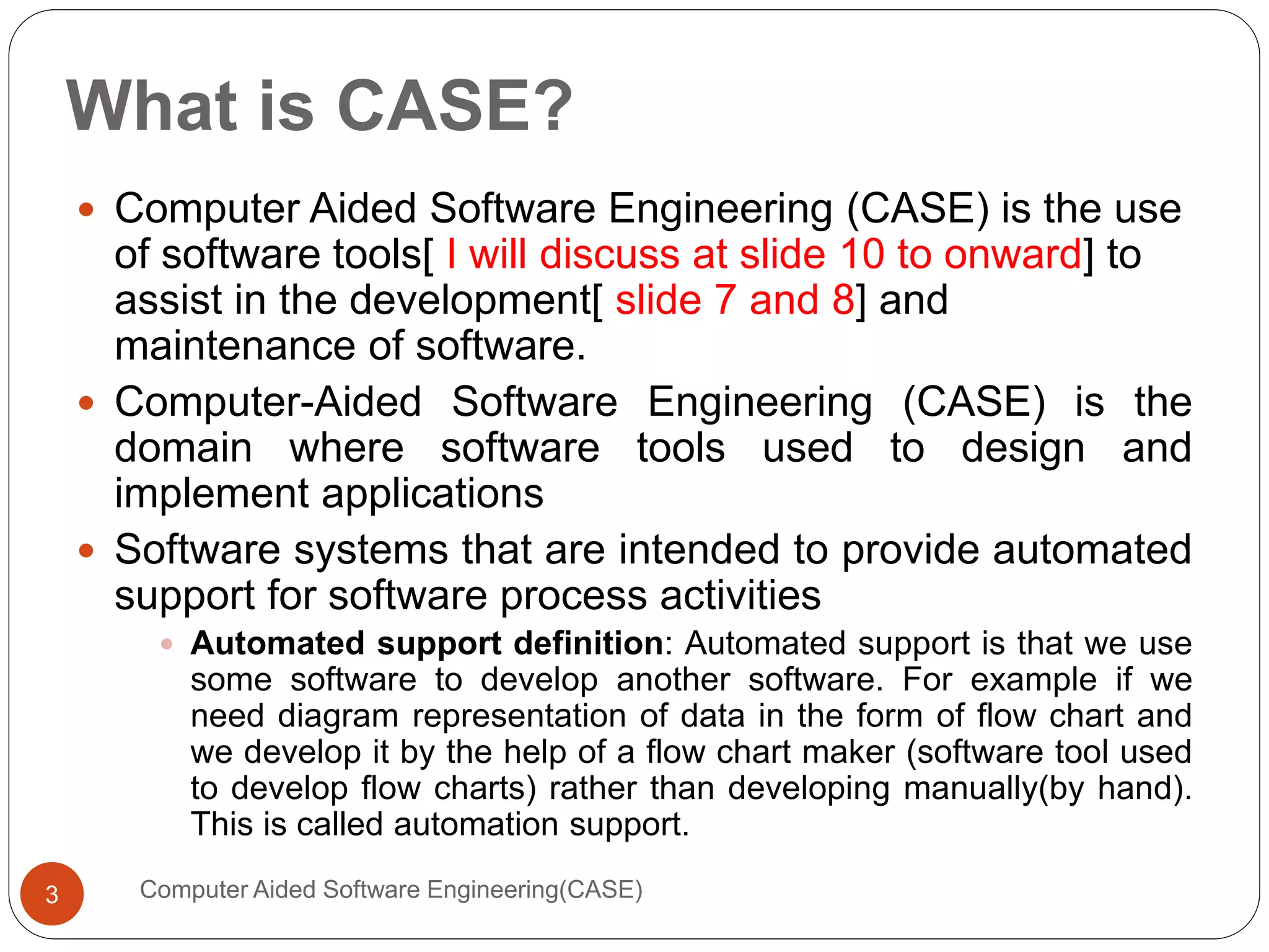 Computer Sided Software Engineering | PPTX