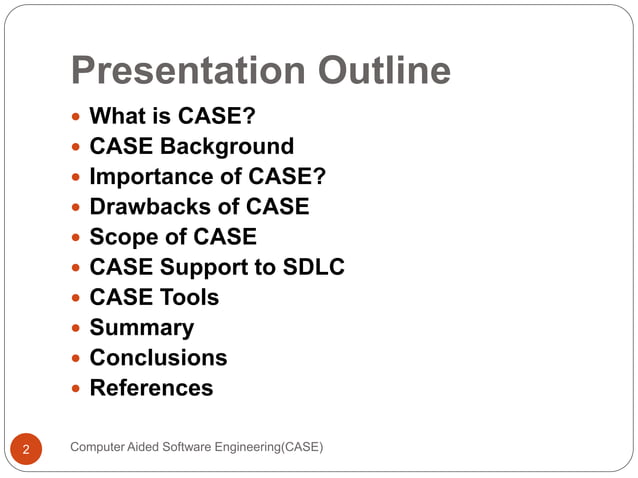 Computer Sided Software Engineering | PPTX