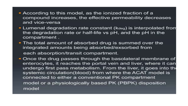 COMPUTER-AIDED BIOPHARMACEUTICAL CHARACTERIZATION AND THEORETICAL ...