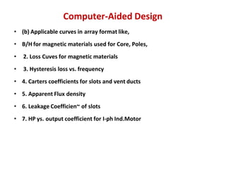 Computer-Aided Design of Electrical Machine | PDF