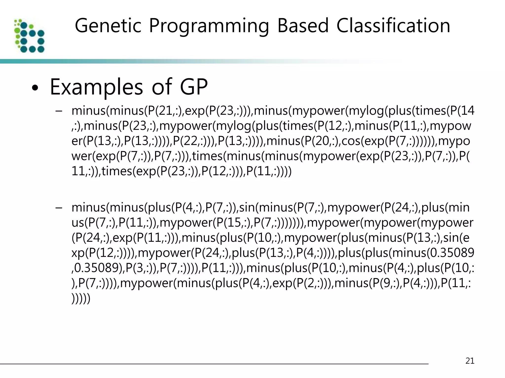 Computer Aided Detection Of Pulmonary Nodules Using Genetic Programming