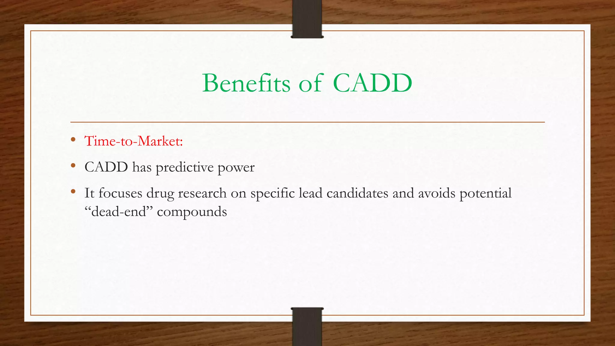 Computer aided drug designing (cadd) | PPTX