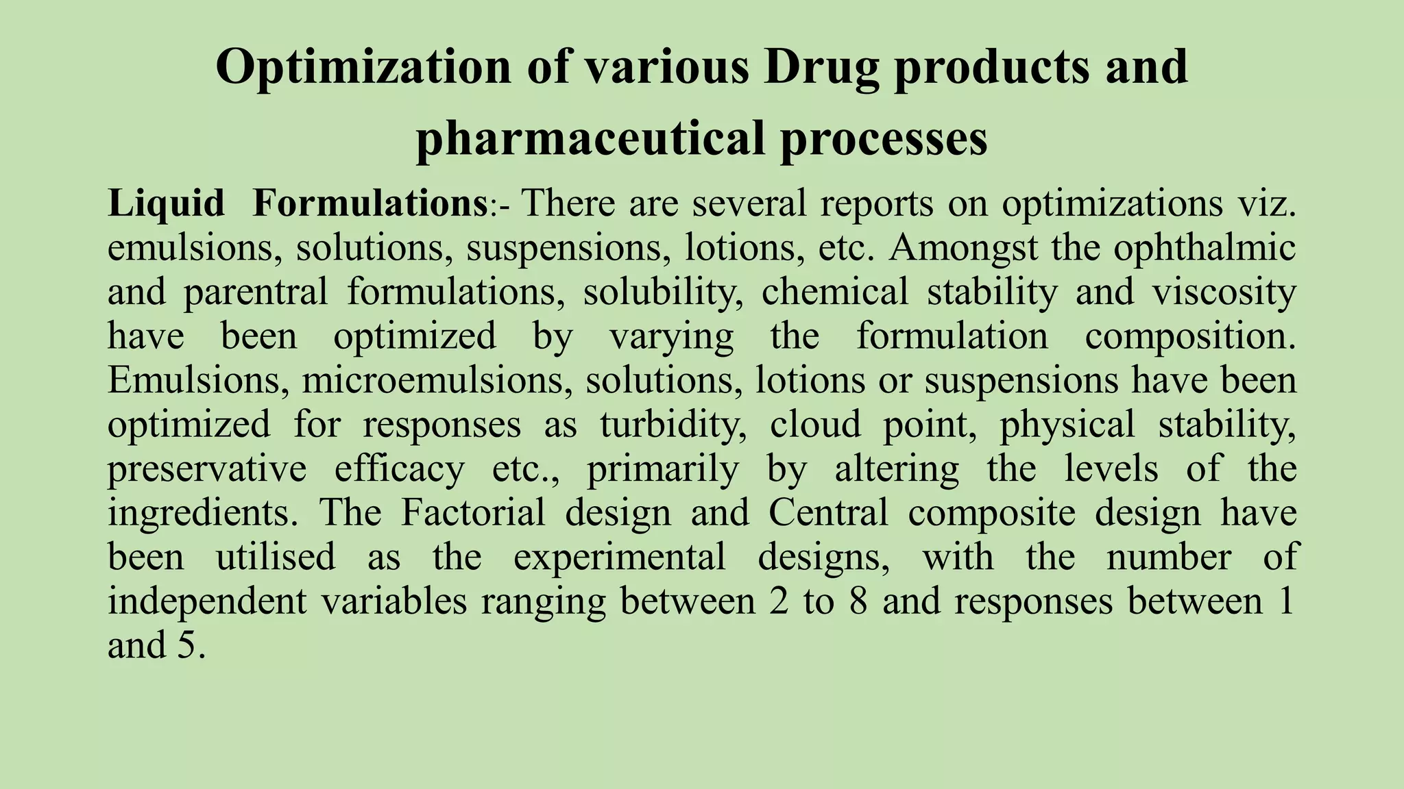Computer aided formulation development | PDF