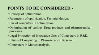 Computer aided formulation development | PDF