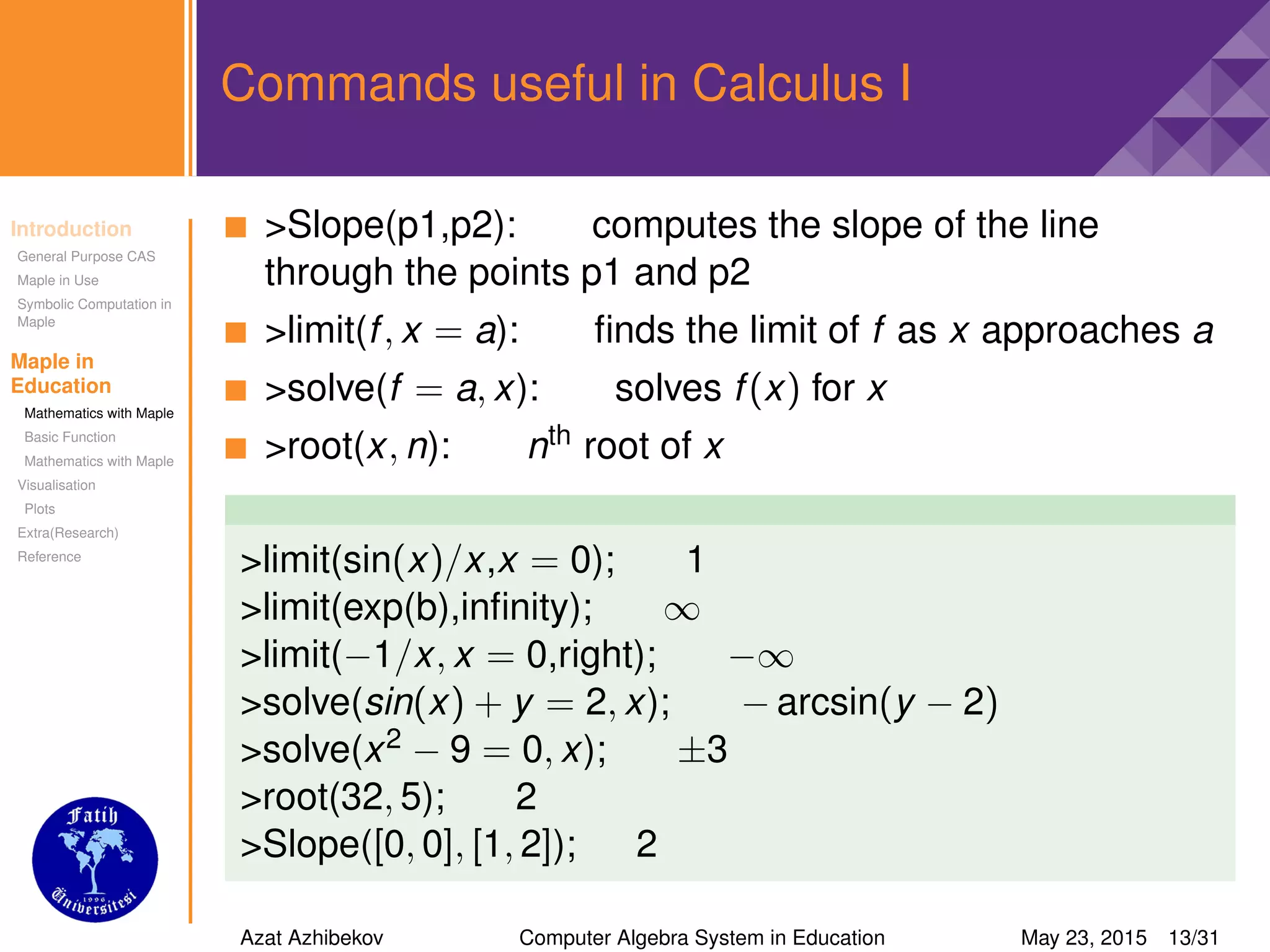 Computer algebra-system-maple | PDF