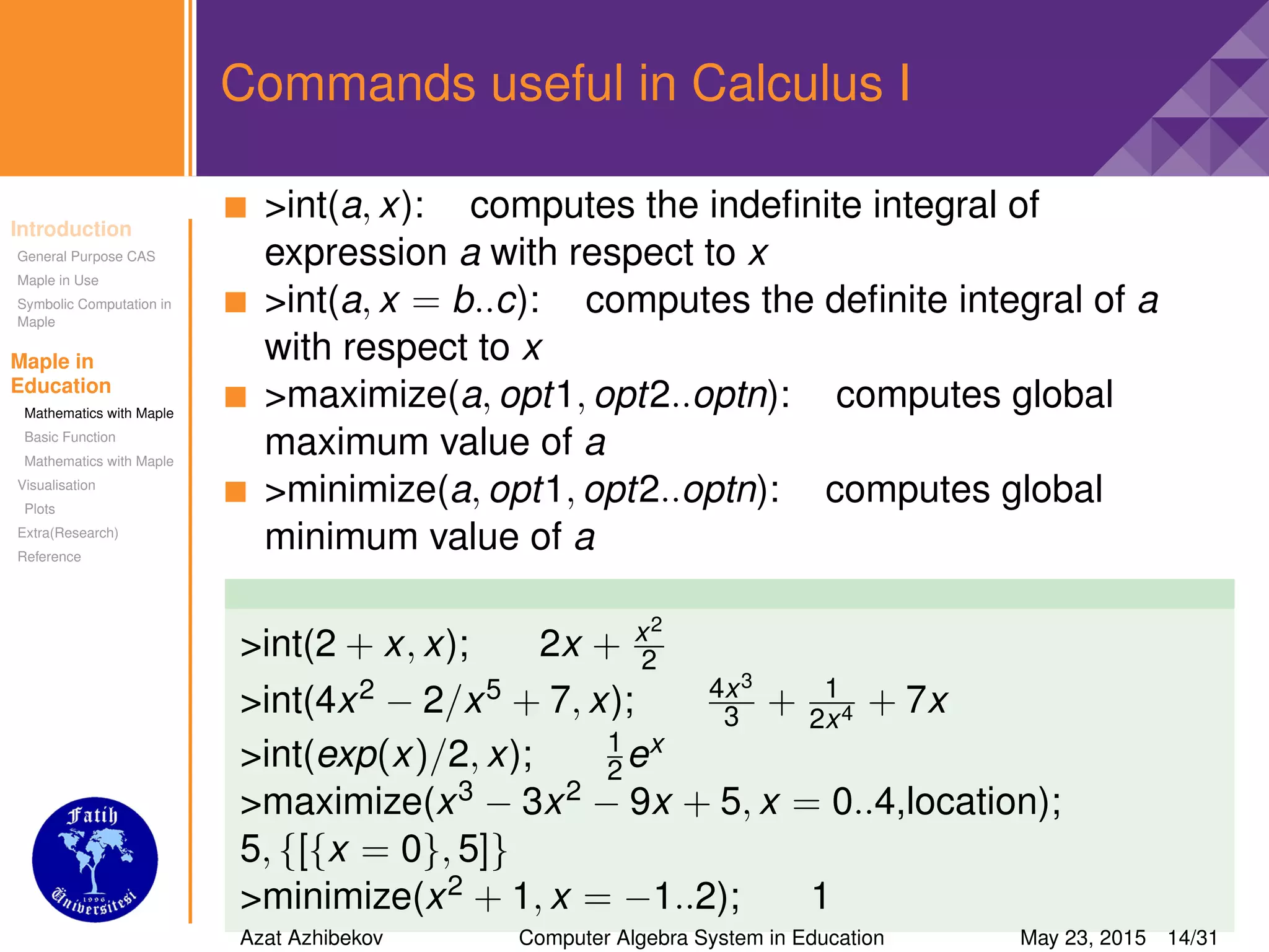 Computer algebra-system-maple | PDF