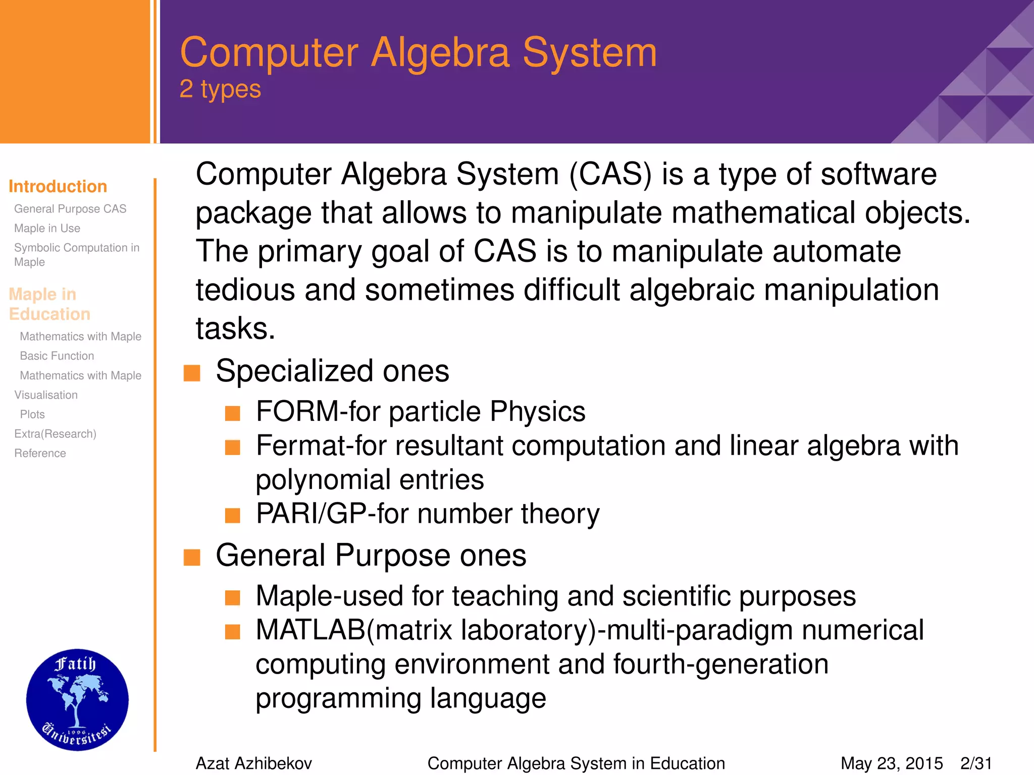 Computer algebra-system-maple | PDF