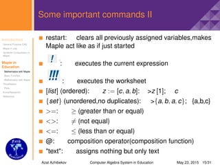 Computer algebra-system-maple | PDF
