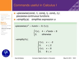 Computer algebra-system-maple | PDF