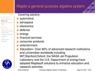 Computer algebra-system-maple | PDF