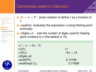 Computer algebra-system-maple | PDF