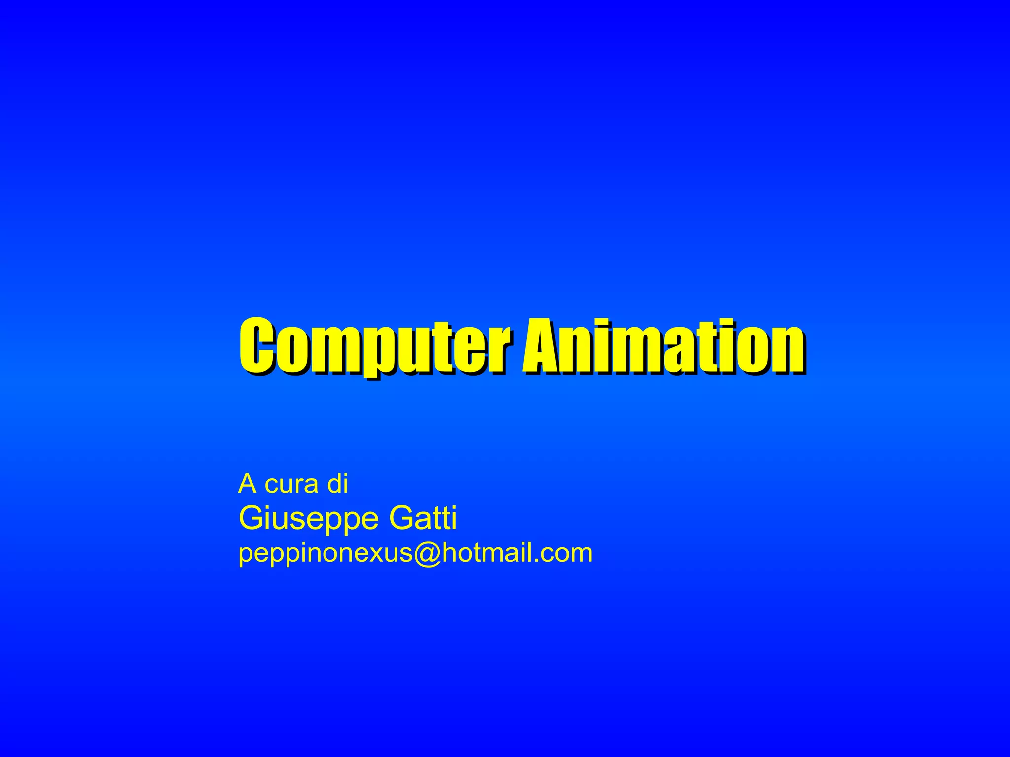 Computer Animation 2006 | PPT | Computer Animation | Computer Software and Applications