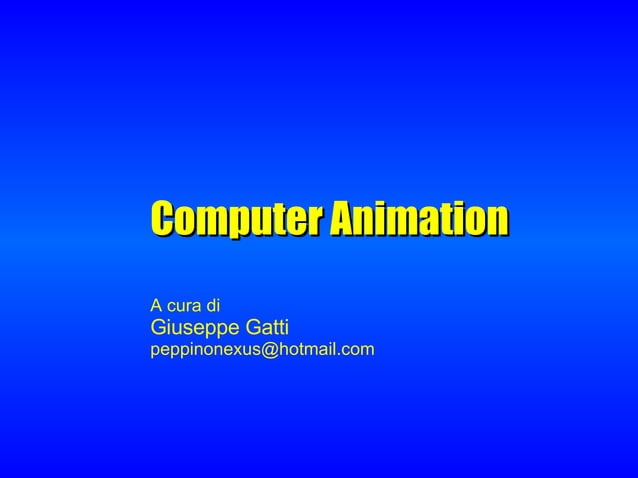 Computer Animation 2006 | PPT | Computer Animation | Computer Software and Applications