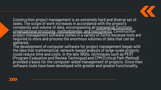 computer application and construction management | PDF