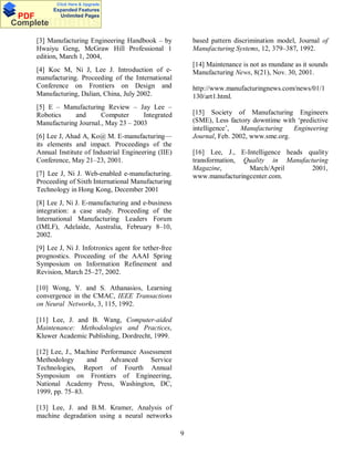 Computer Applications in Manufacturing Systems, 2009 | PDF