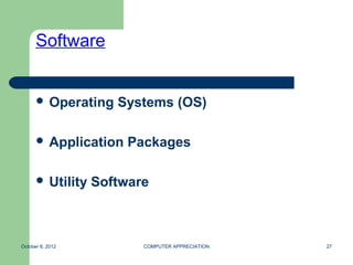 Computer appreciation | PPT