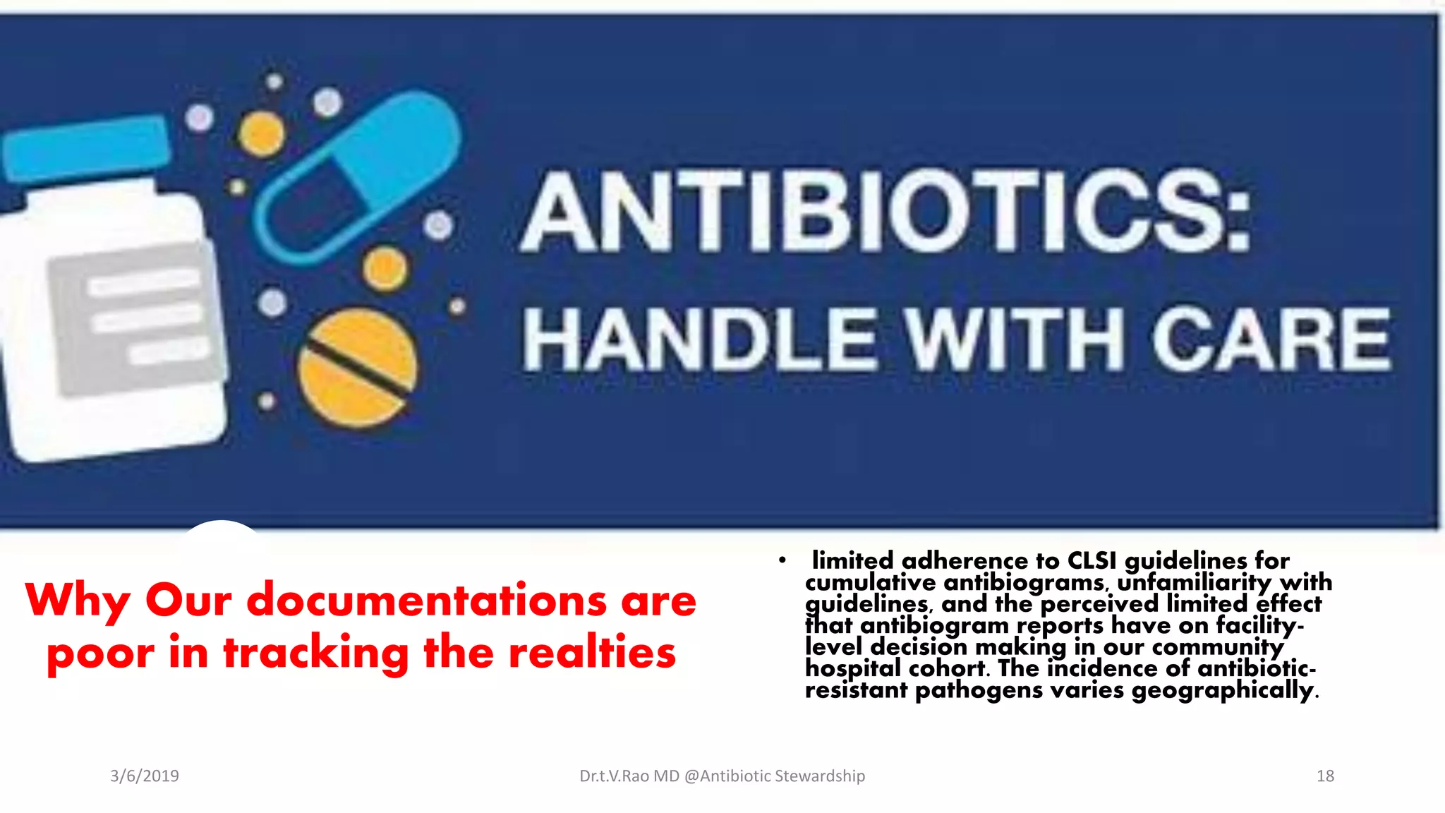 ANTIBIOTIC STEWARDSHIP principles and practice by Dr.T.V.Rao MD | PDF
