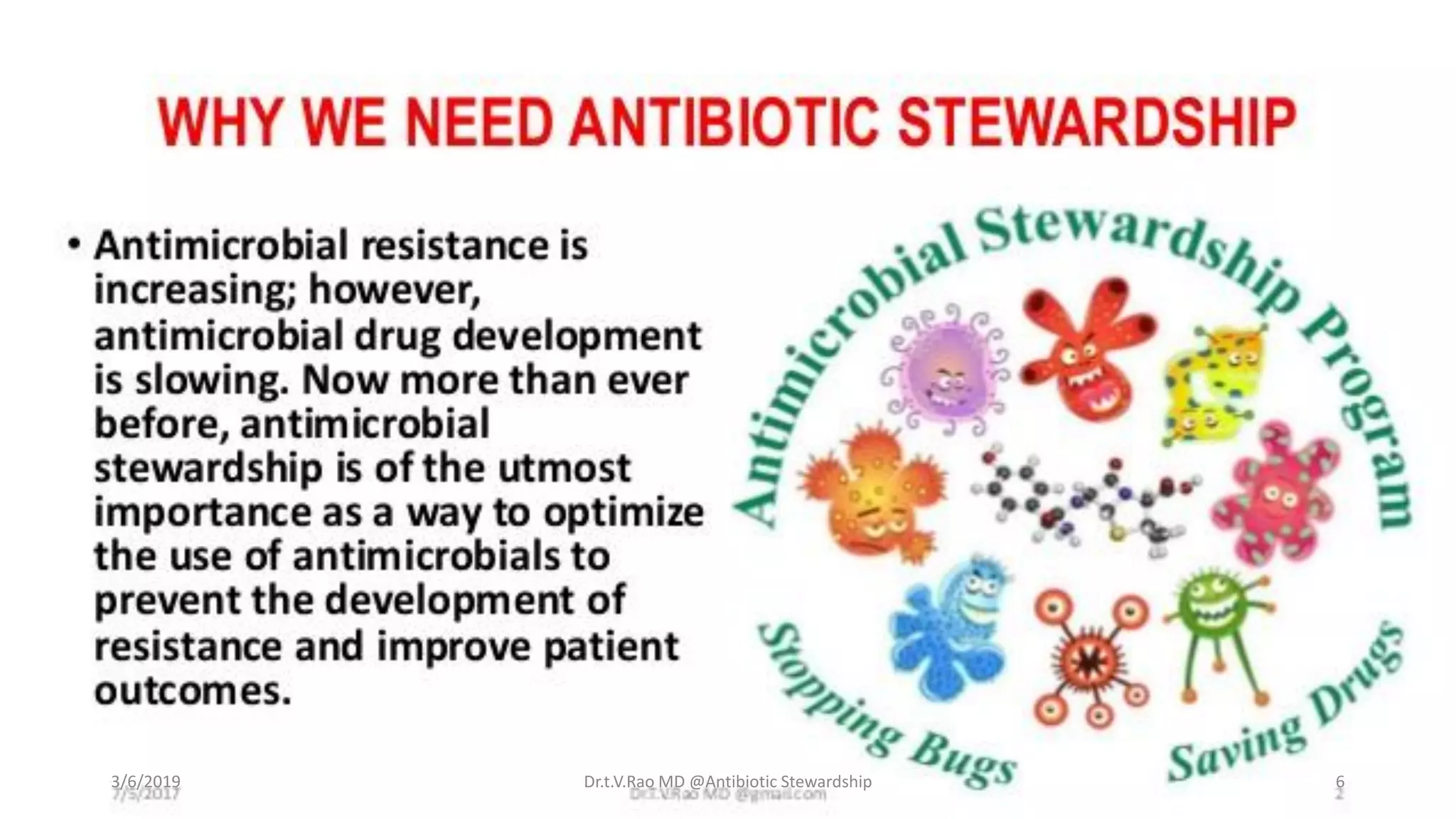 ANTIBIOTIC STEWARDSHIP principles and practice by Dr.T.V.Rao MD | PDF