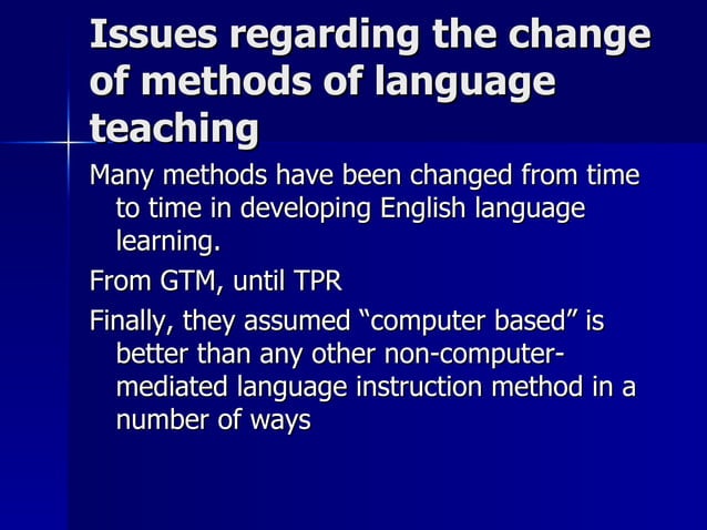 Computer assisted language learning | PPT