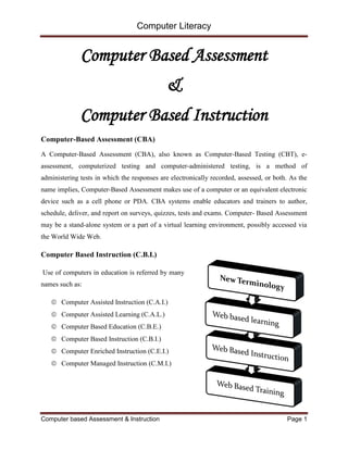 Computer based assessment | PDF