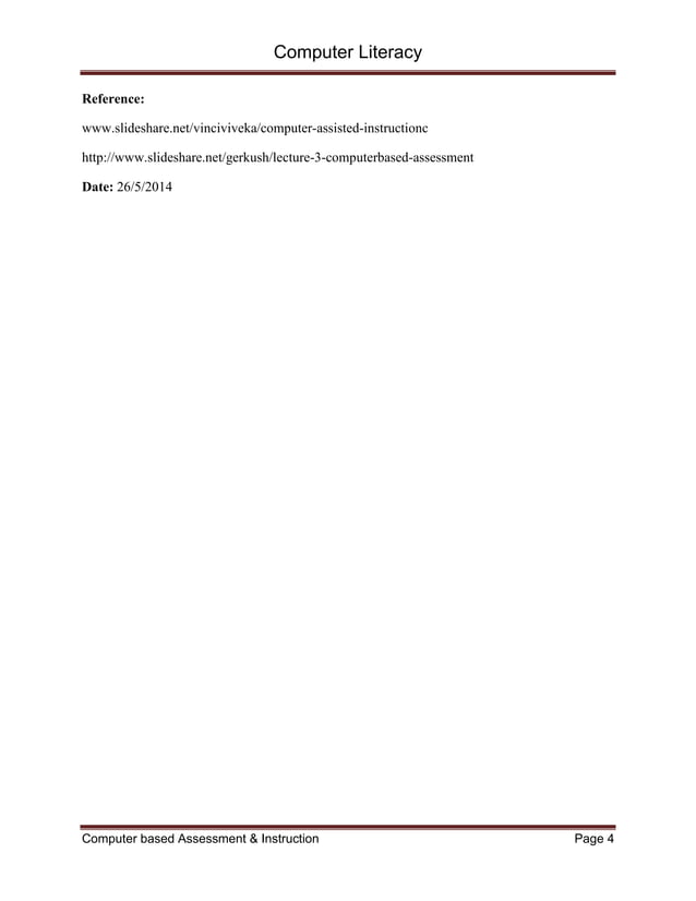 Computer based assessment | PDF | Educational Assessment | Education