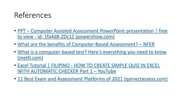 Computer- Based Assessment.pptx | Educational Assessment | Education