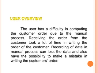 Computer Based Ordering System | PPTX