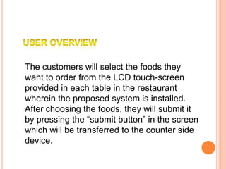 Computer Based Ordering System | PPTX