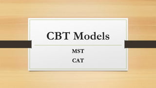 Computer based test designs (cbt) | PPTX