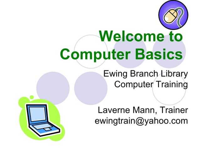 Computer Basics | PPT