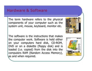 Computer An electronic device that stores, retrieves, and processes ...