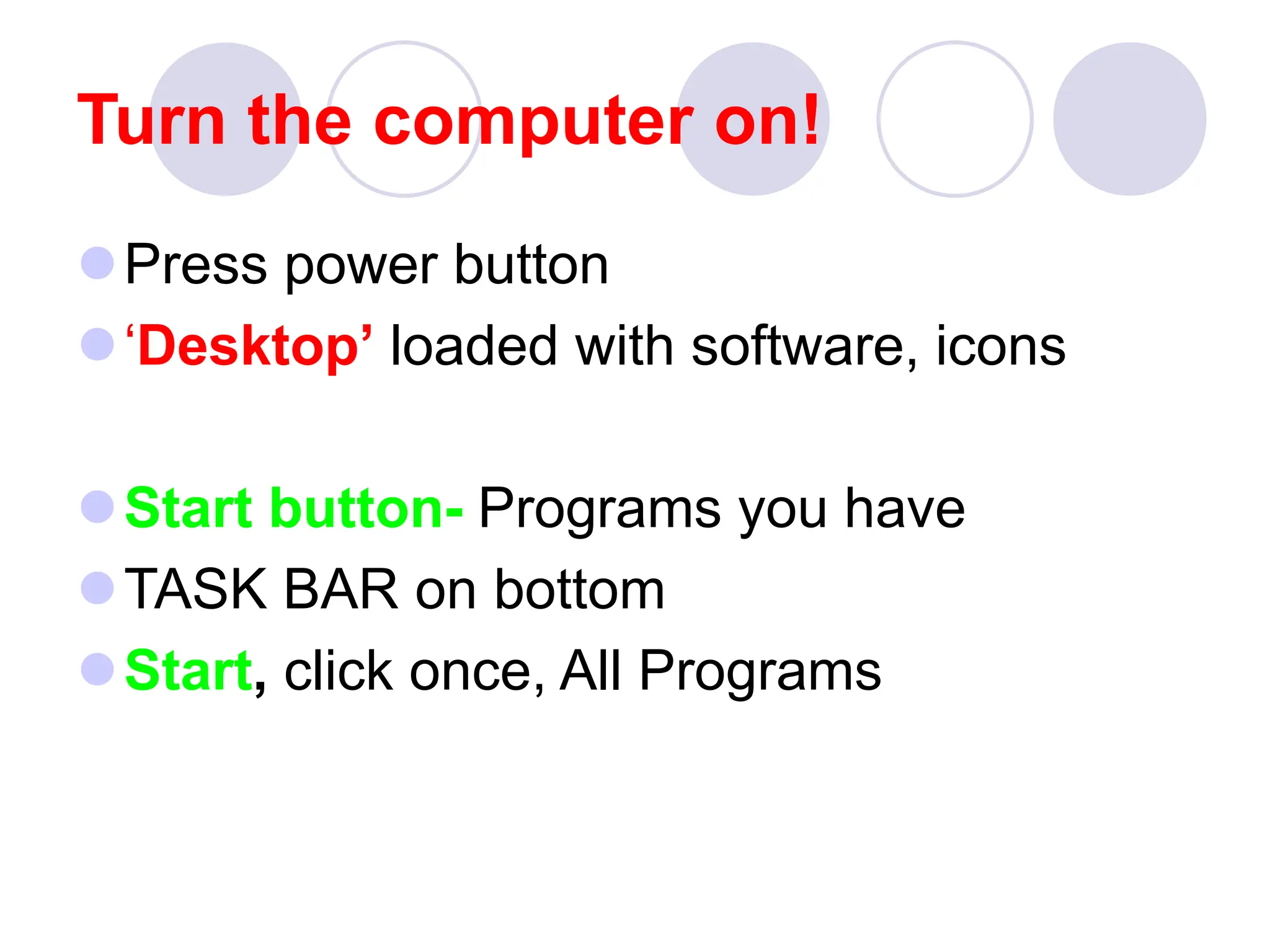 cA slide that teaches about the basics of computer hardware. | PPT