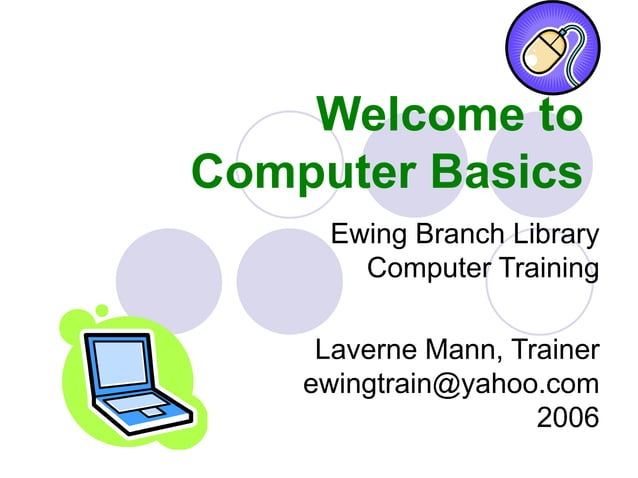 cA slide that teaches about the basics of computer hardware. | PPT