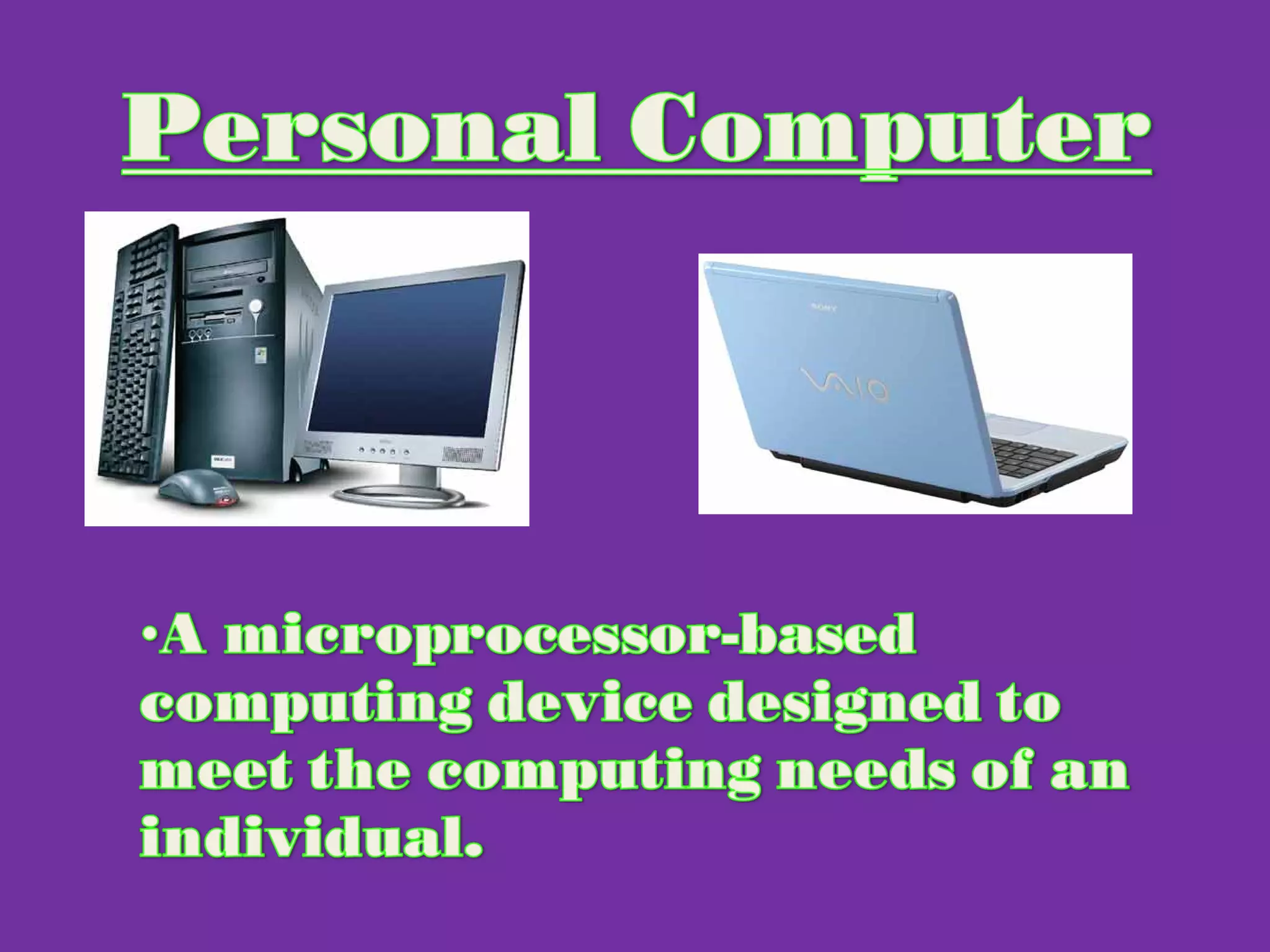 Computer Classification Kc | PPT