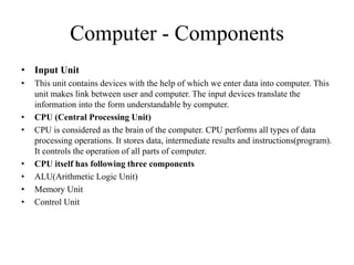 computer components | PPT
