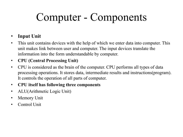 computer components | PPT