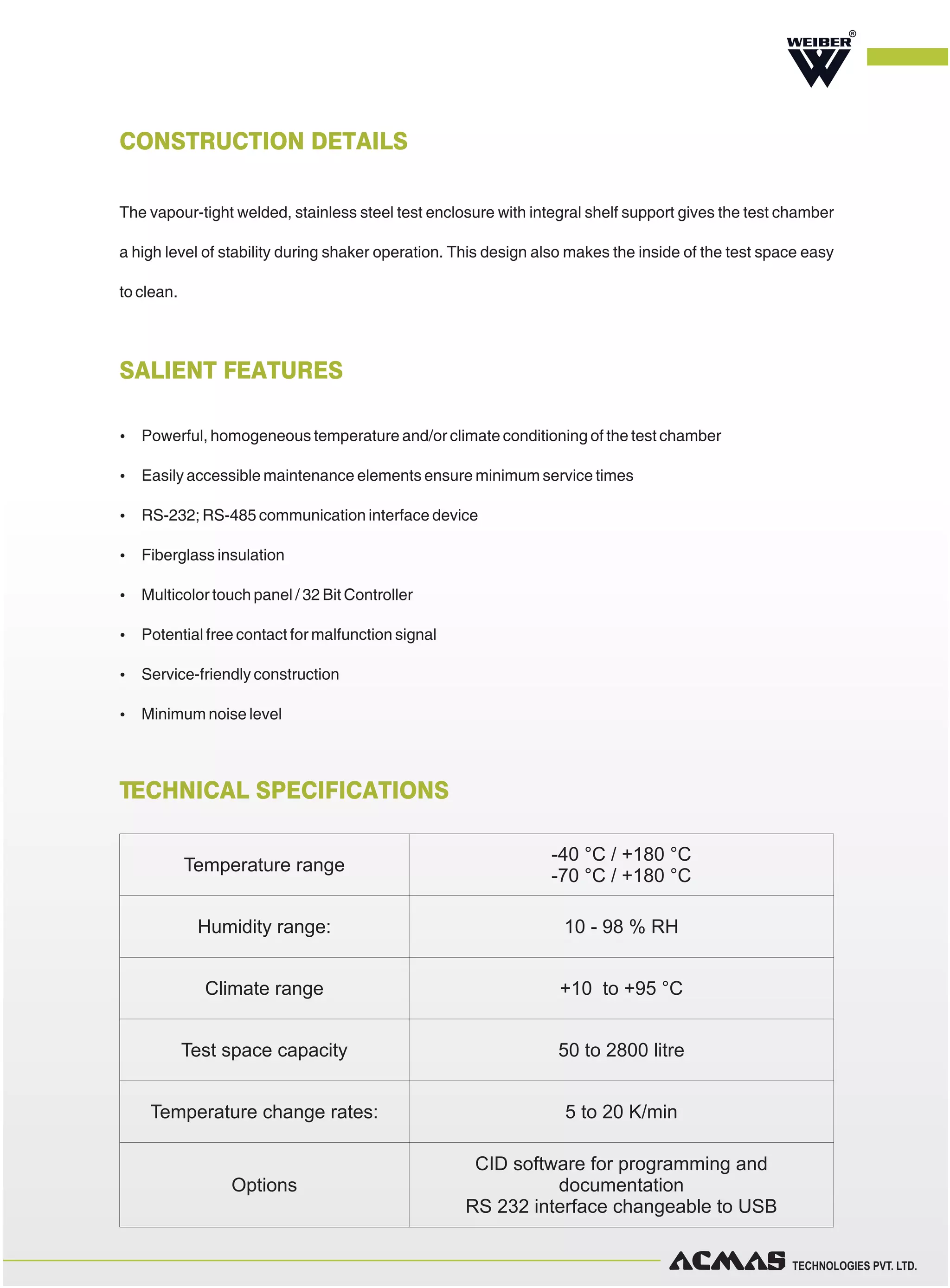 Computer control-vibrating-test-chamber | PDF