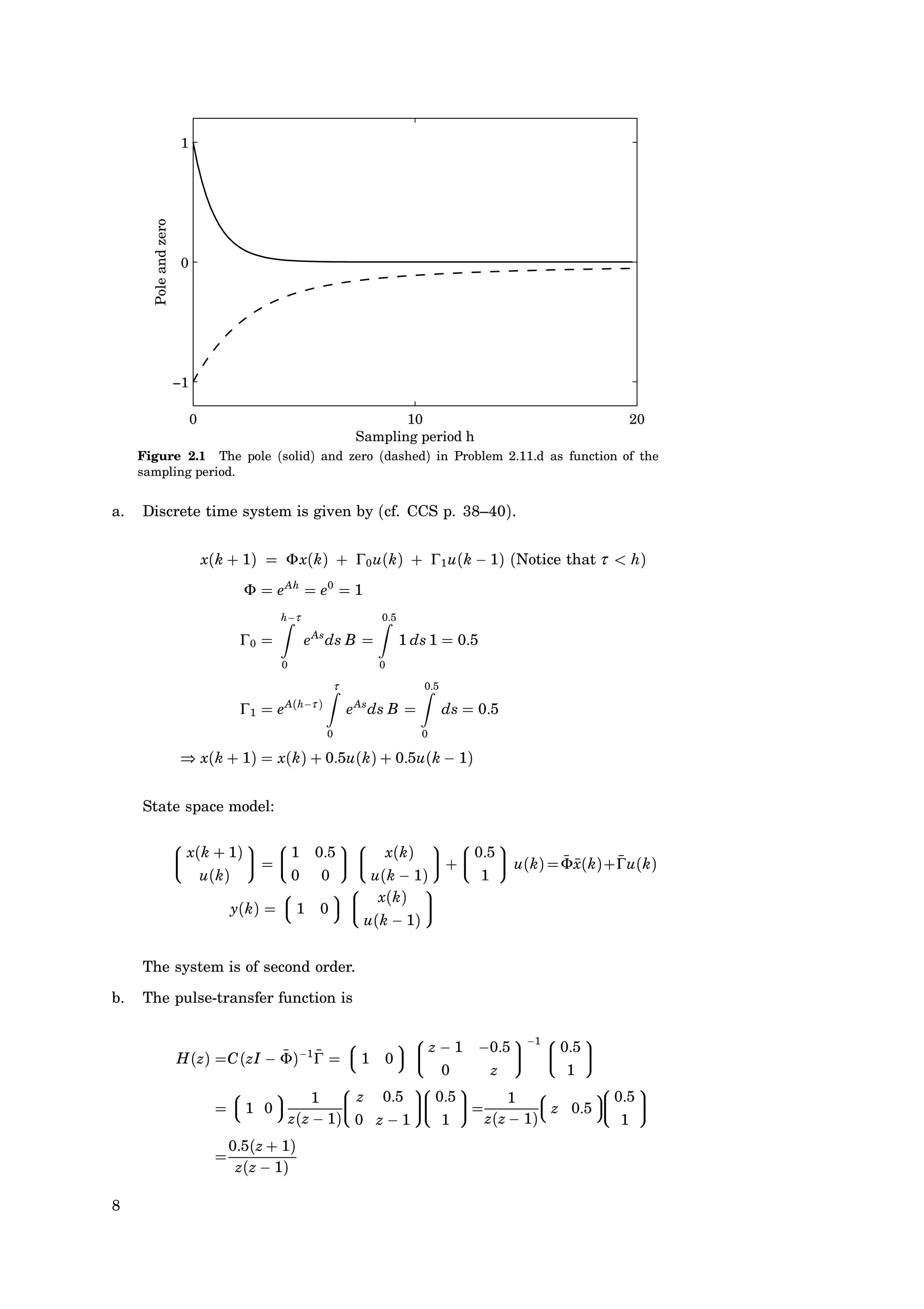 Computer Controlled Systems (solutions manual). Astrom. 3rd edition 1997 | PDF