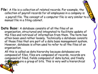 Computer Data Processing And Representation 4 | PPT