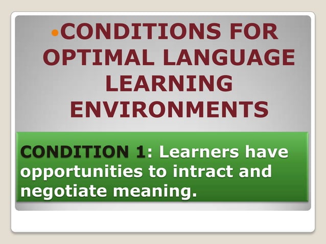 Computer enhanced language learning environments | PPT