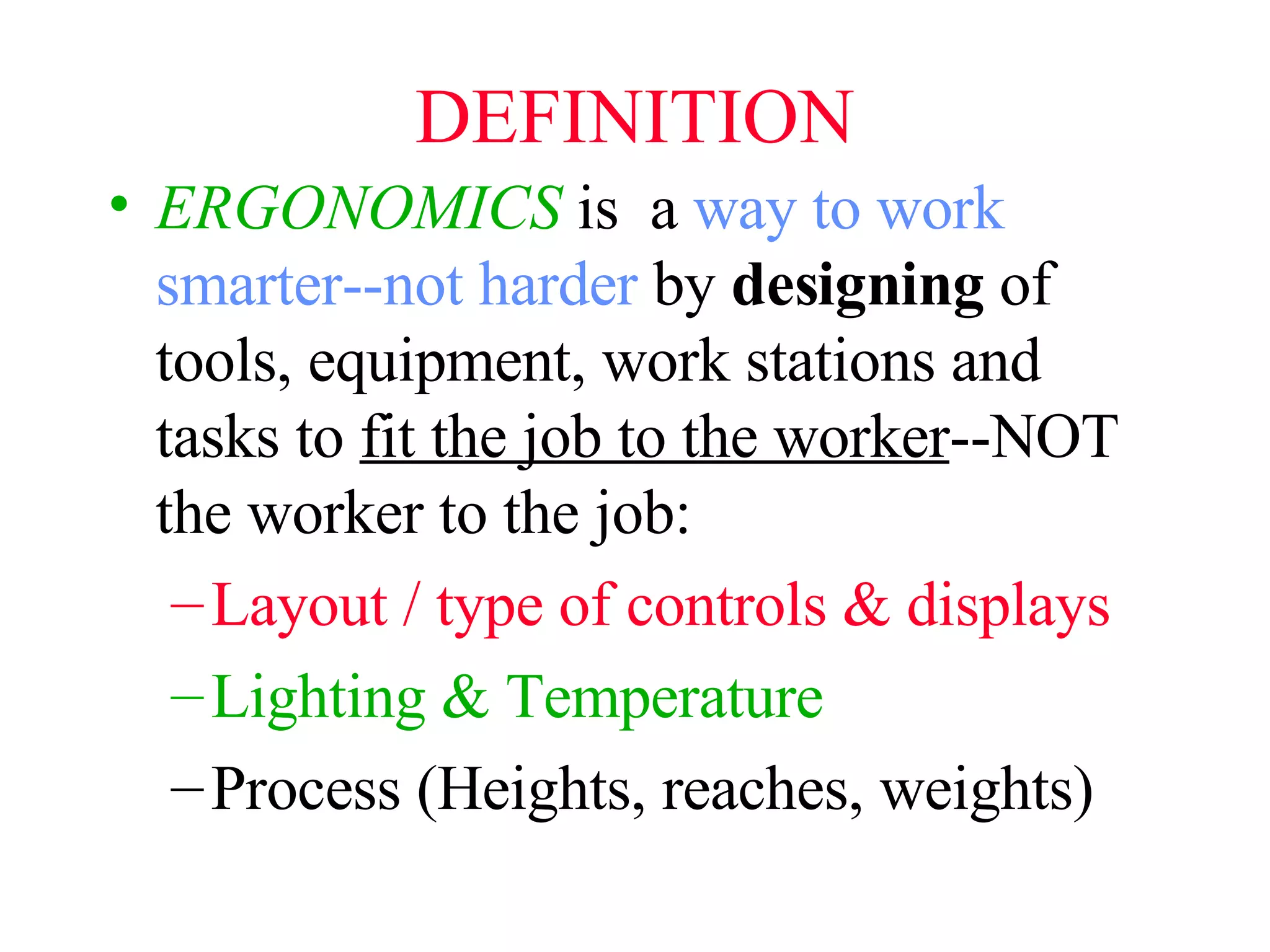 Computer Ergonomics | PPT