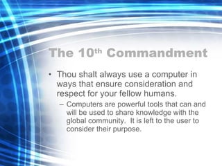 Computer Ethics and Content Marketing Platforms | PPT