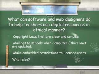 Computer Ethics in Digital Resources | PPT