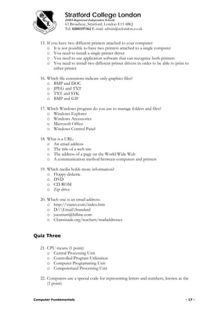 Computer fundamental | PDF