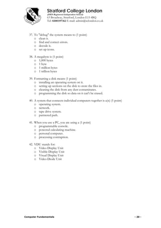 Computer fundamental | PDF