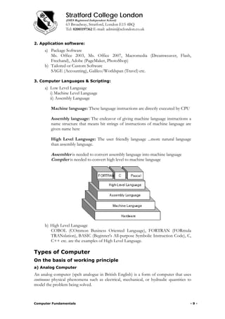Computer fundamental | PDF
