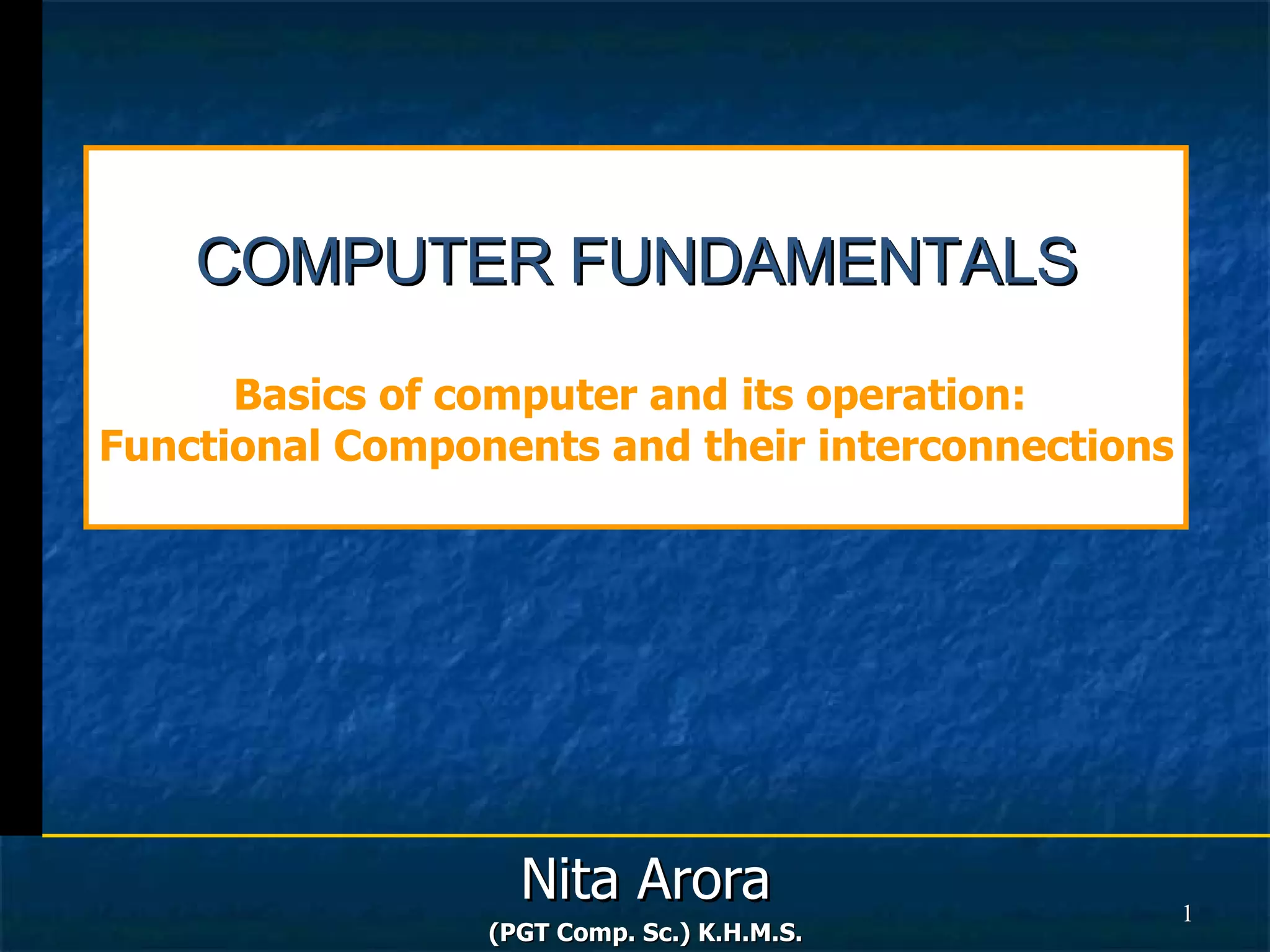 Computer Fundamentals Ppt 