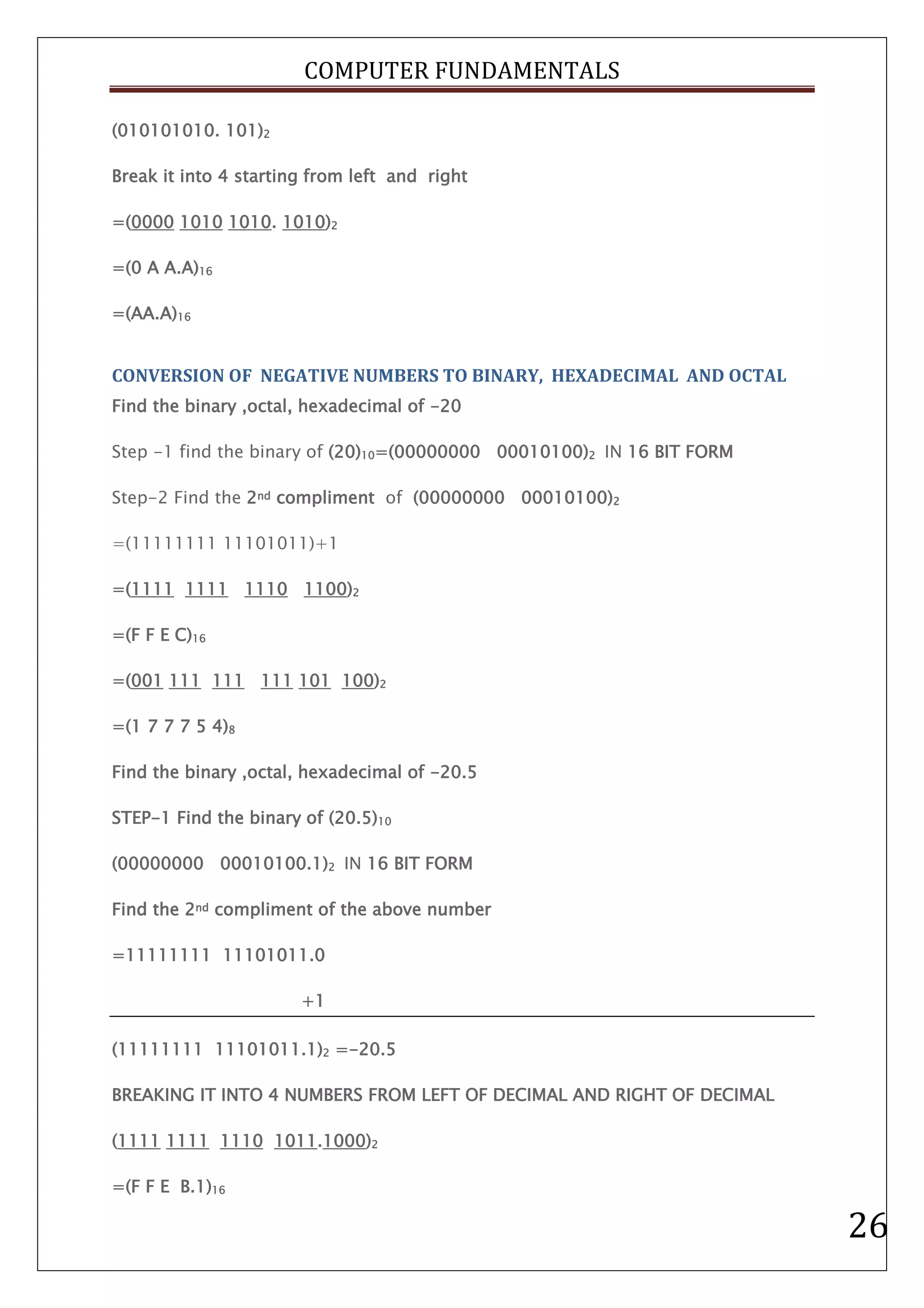 Computer fundamentals | PDF